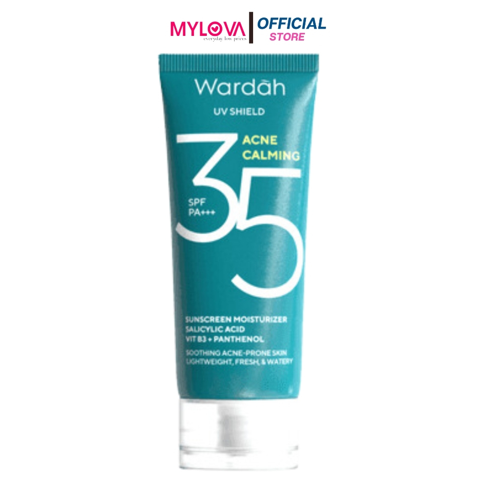 WARDAH UV SHIELD ACNE CALMING SUNSCREEN MOISTURIZER SPF 35 PA++ 35ml | Shopee Philippines
