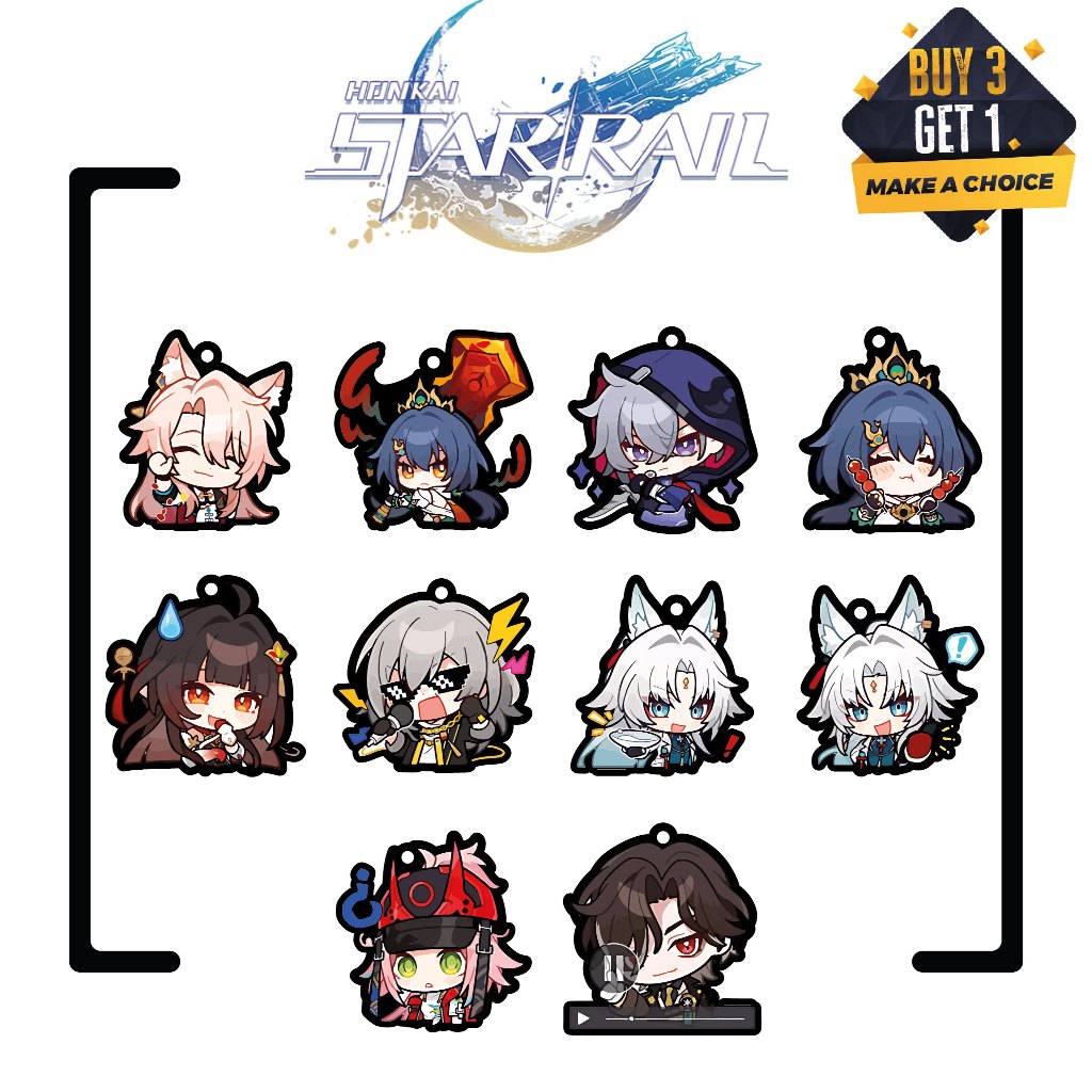 GANTUNGAN Hsr Keychain | Honkai Star Rail Keychain | Hsr 2.4 2.5 2.6 ...