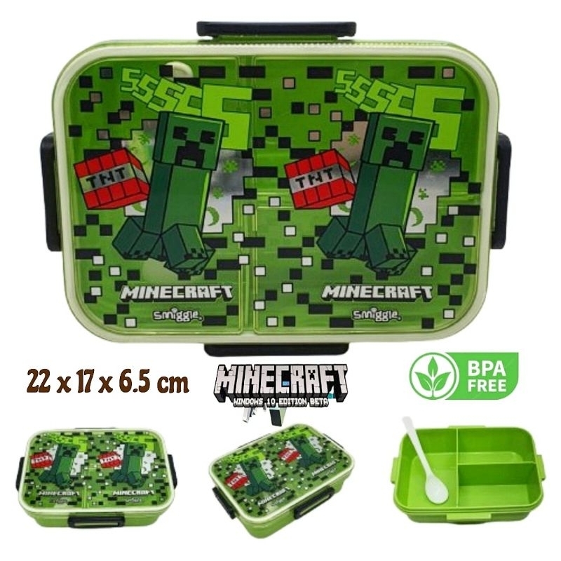 Lunch box SMIGGLE NEW 2007 Lunch box 3 compartments Minecraft Mermaid ...