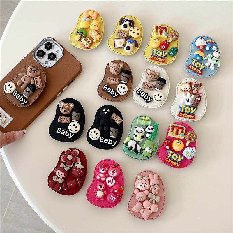 New 3D Cute Popsocket Universal Character Phone Stand Bear Griptok ...