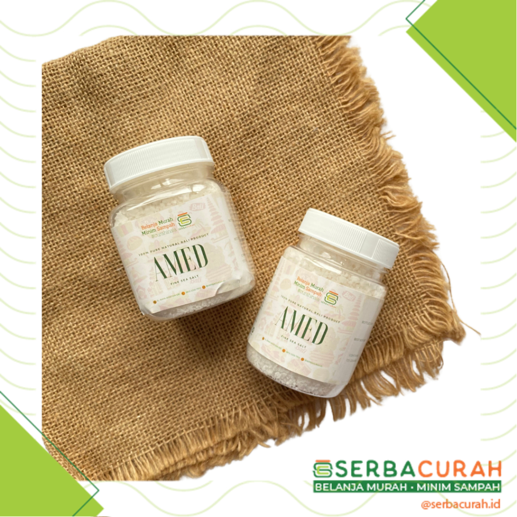 Amed Salt | Bali Natural Sea Salt | 125 gr Plastic Jar Packaging ...