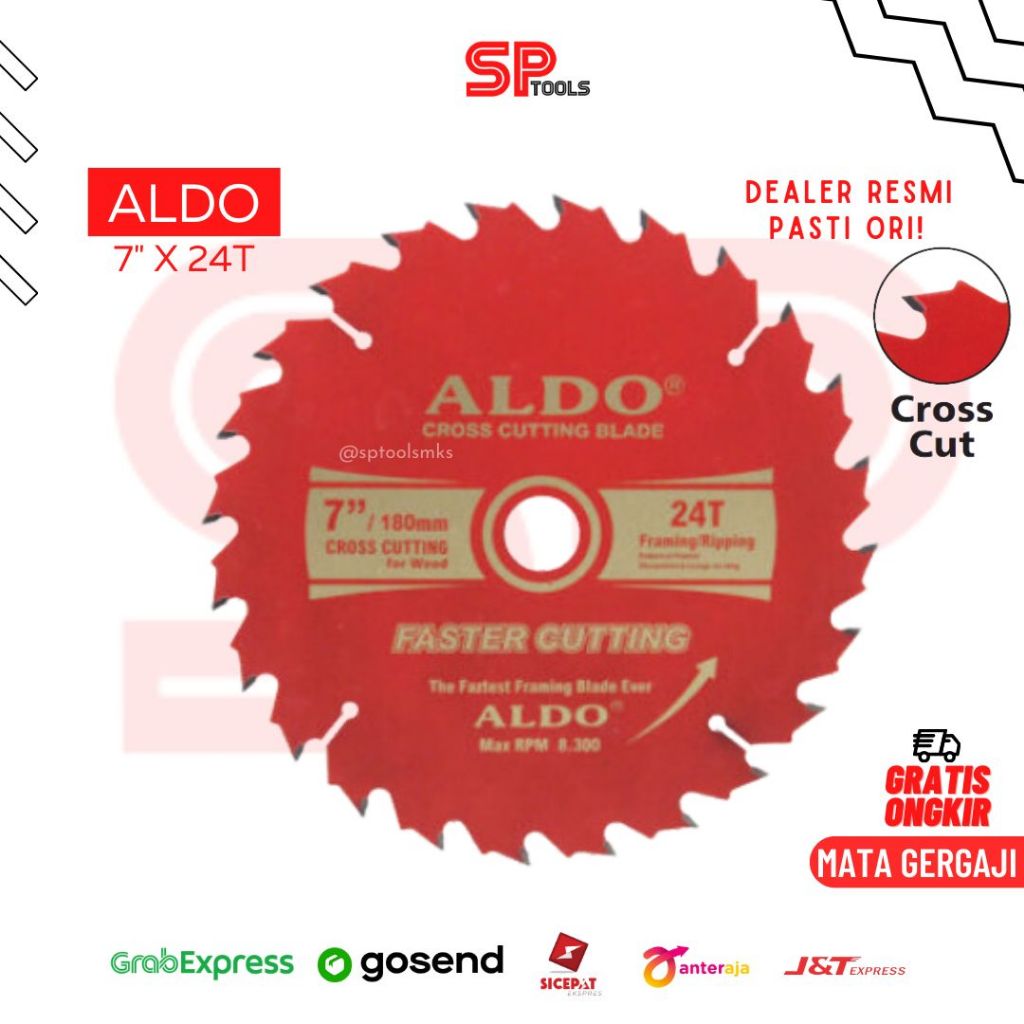 MATA KAYU Circular SAW EYE WOOD CUTTING FASTER CUTTING CROSS CUT 7" X ...