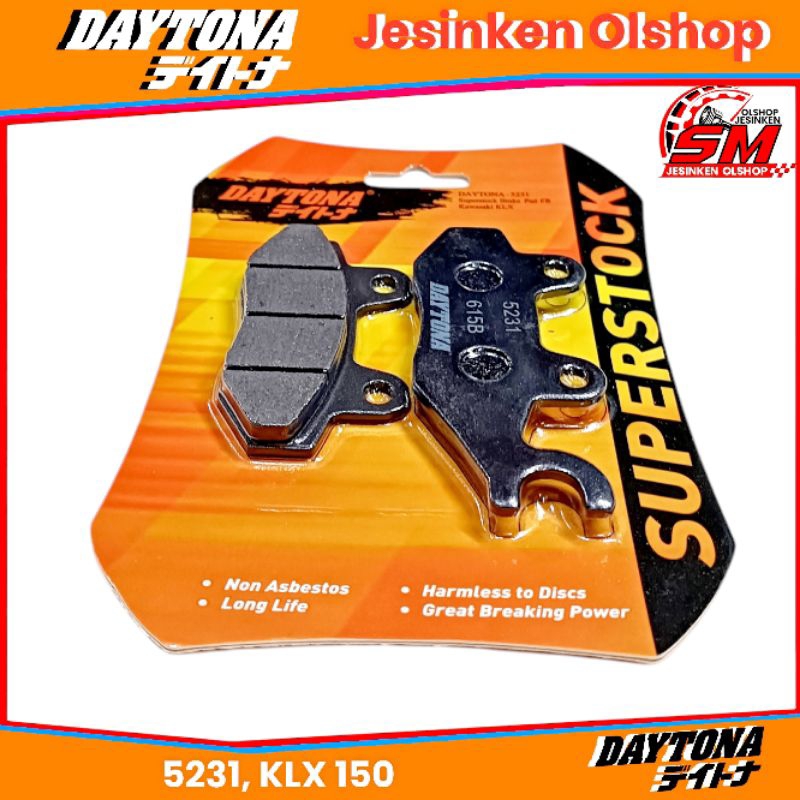 Kawasaki KLX 150 Daytona Front Disc Brake Pads (5231) | Shopee Philippines