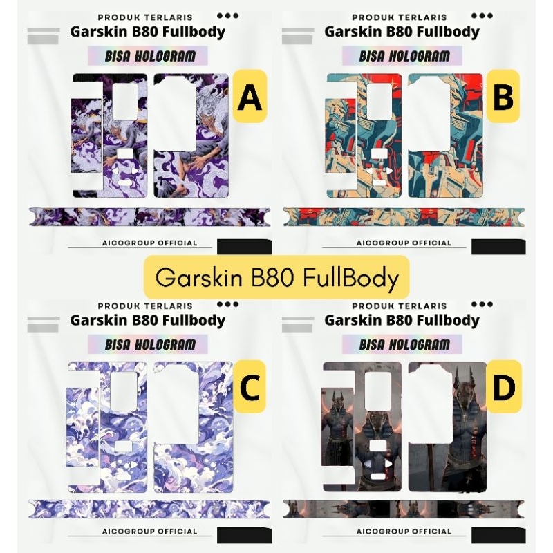 Garskin Cutting Sticker B80 Inner FullBody Hologram/Non Hologram Can ...