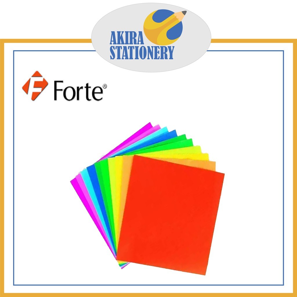 Forte Color Folding Paper 20 cm Large / Origami Paper 20 x 20 HVS ...