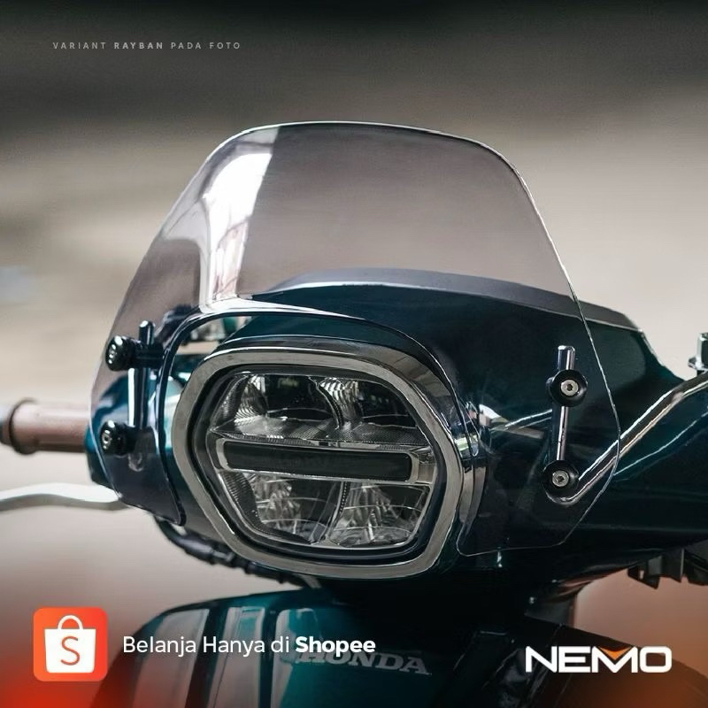NEMO Windshield STYLO 160 / Visor Honda Stylo Shark Type | Shopee ...