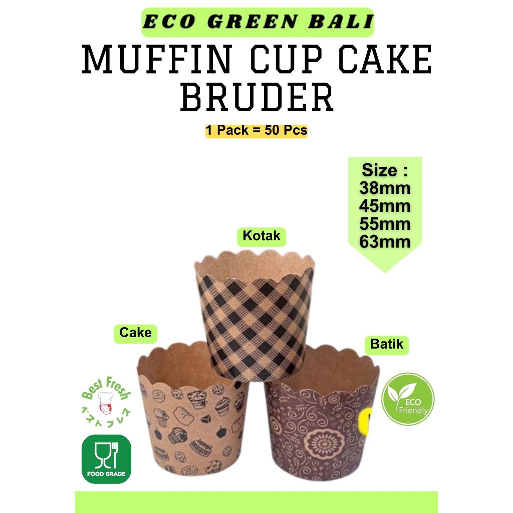 Bruder muffin Cup cake 55 mm| 38mm | 45mm | 63mm | Bestfresh stamped ...