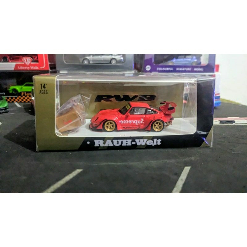Diecast Star Model Porsche RWB 993 Red Supreme with Seal Figure ...