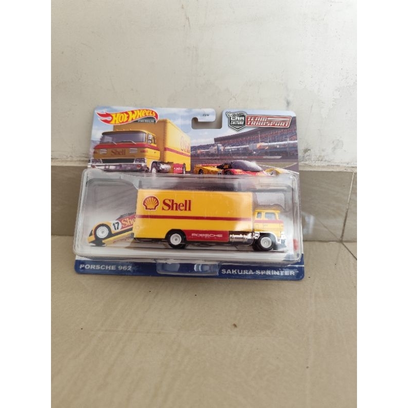 MERAH Hcr34 - Hot Wheels Premium Team Transpirt Porschr 962 & Sakura ...