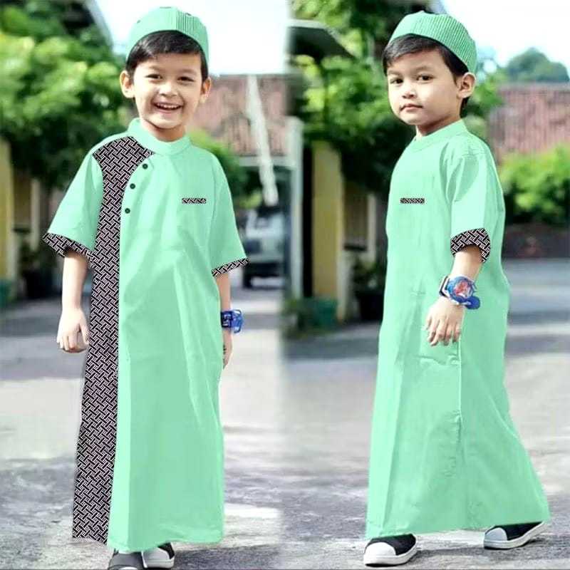 Latest Koko Muslim Boys 2025//Koko Clothing Boys' Robes with Batik ...