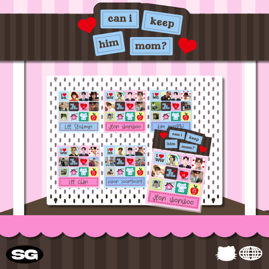 [SG.LAB] CAN I KEEP HIM MOM? SEVENTEEN'S MICRO STICKER HOLOGRAM ...