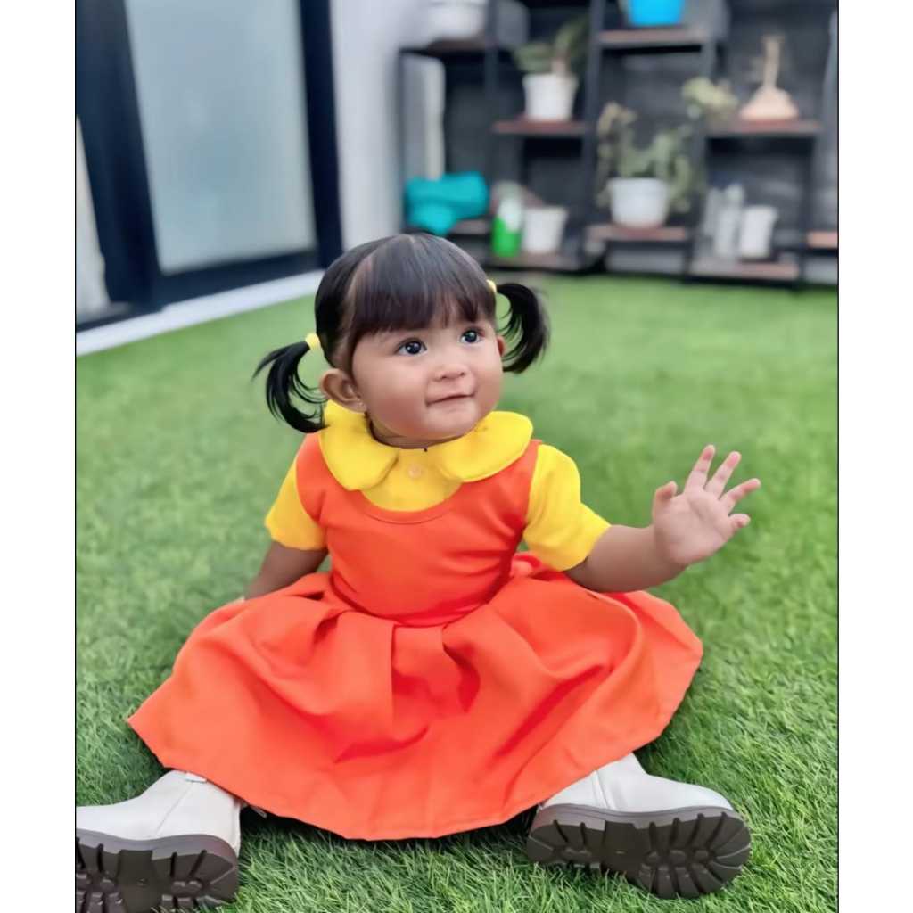 Squidd GAME DOLL COSTUME / SQUIDD GAME COSTUME / CHILDREN'S COSTUME ...