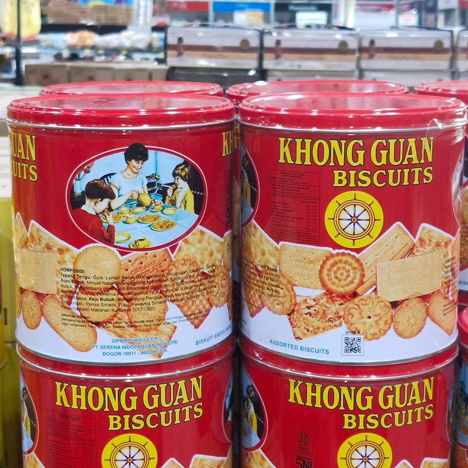 MERAH KHONG GUAN Biscuit Red Red Can 650gr Red Mini Snack Biscuit ...