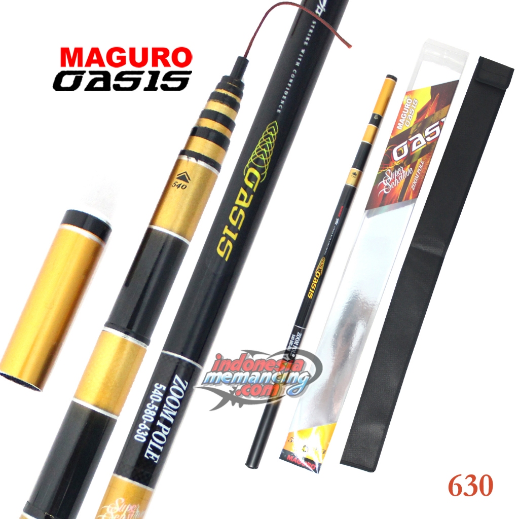 MAGURO OASIS Vertical Rod | 360 450 540 630 | Zoom Pole | Stiff Keryu ...