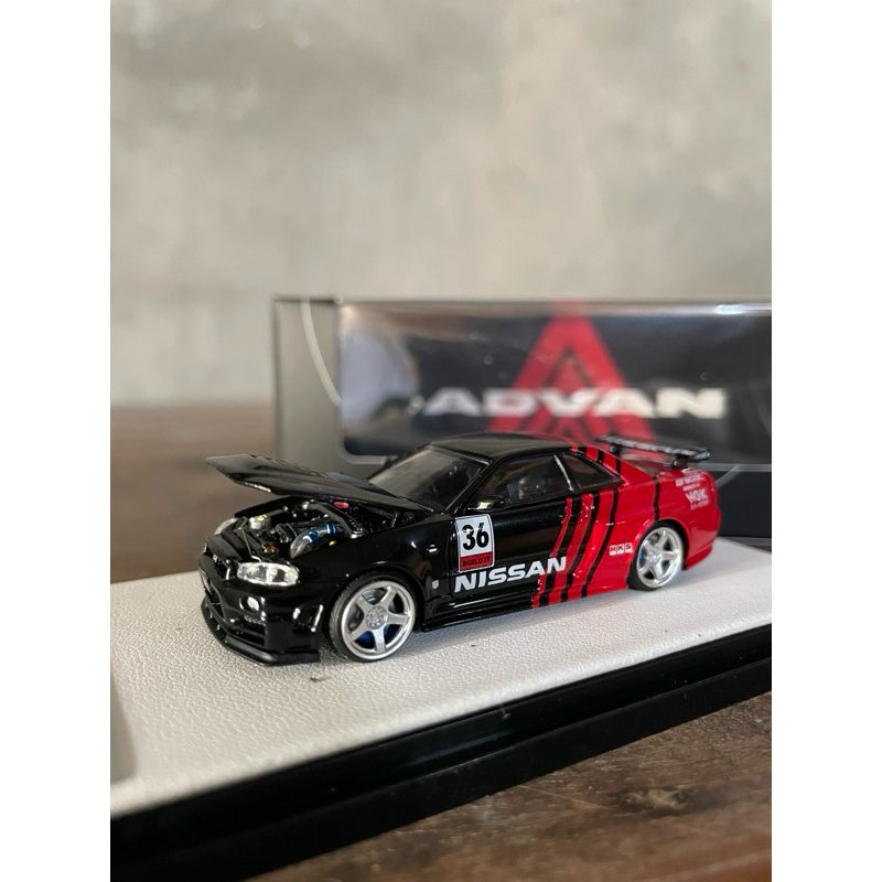 Time Micro - Nissan GTR R34 Open Hood Advan Livery | Shopee Philippines