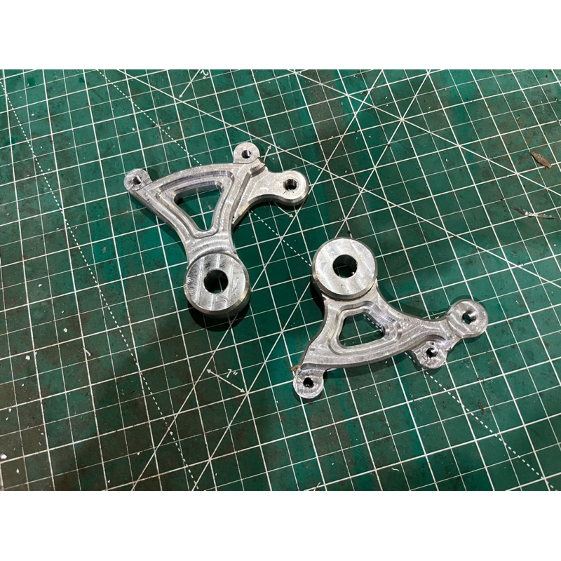 Brembo butterfly 2P mini rear caliper mounting bracket top and bottom ...