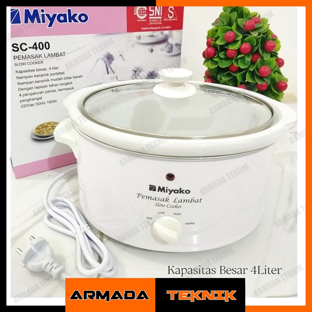 Miyako Slow Cooker SC-400/ Miyako Slow Cooker 4 Liter | Shopee Philippines
