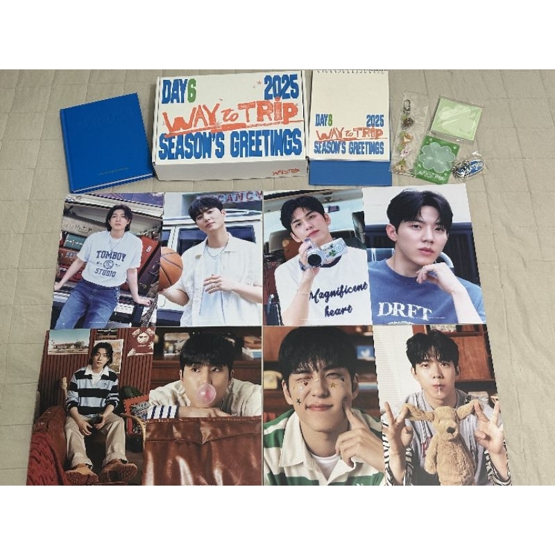 DAY6 SEASON'S GREETINGS 2025 WAY TO TRIP PHOTOBOOK PHOTOCARD DESK CALENDAR DIARY POSTCARD POB ...