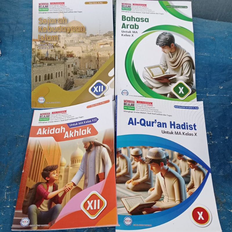 Al-quran textbook, hadith, Arabic, history, Islamic culture, morals ...