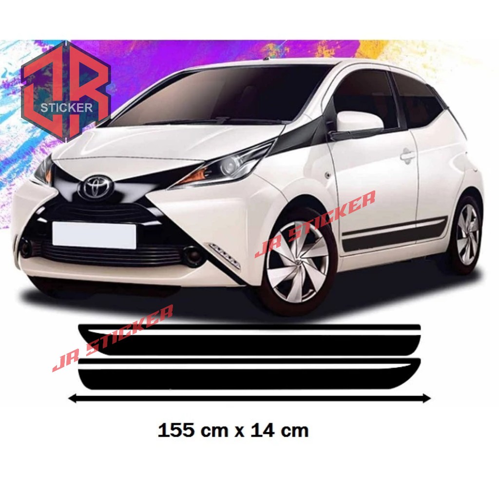 Minimalist car stripping stickers ayla agya innova brio car stripping ...