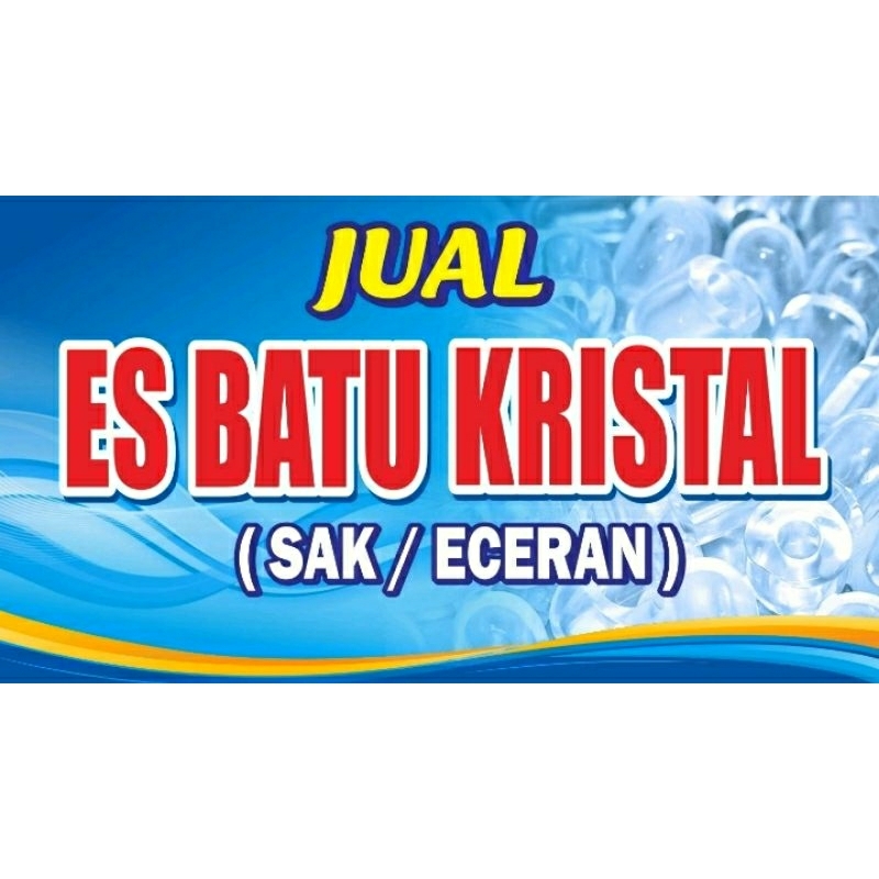 BANNER BANNER FOR SELLING ICE CUBES/CRISTAL | Shopee Philippines