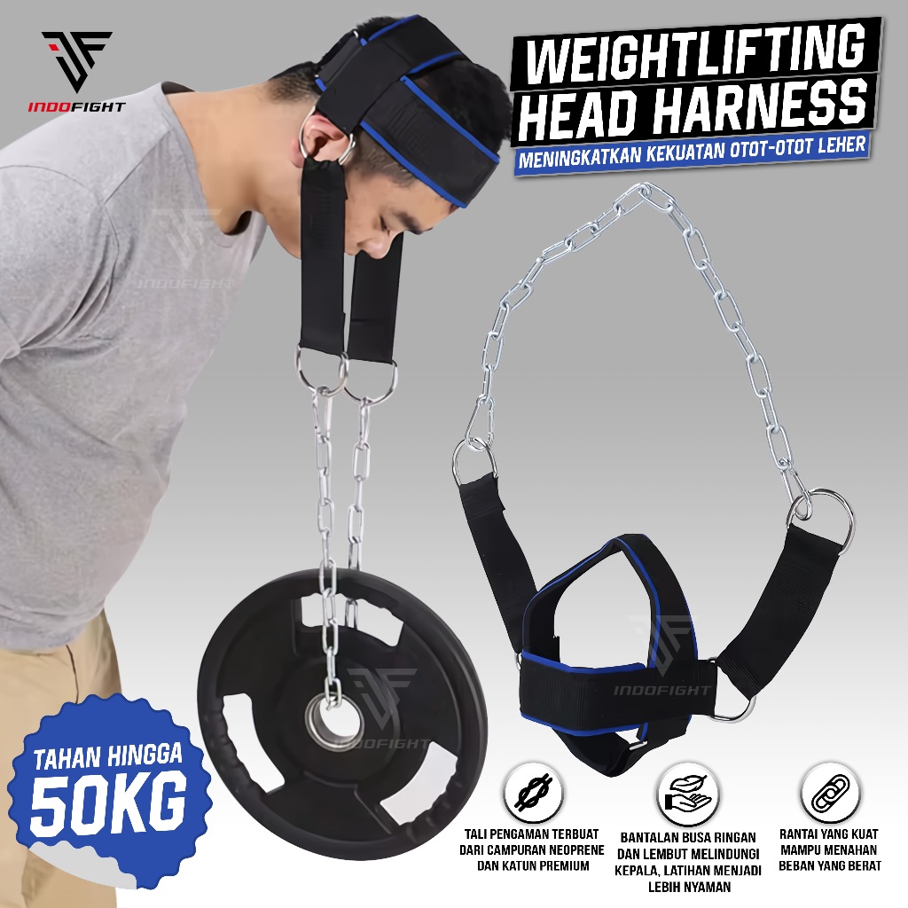 Weight Lifting Head Hames Belt Neck Traps Weight Lifting Chain Head ...