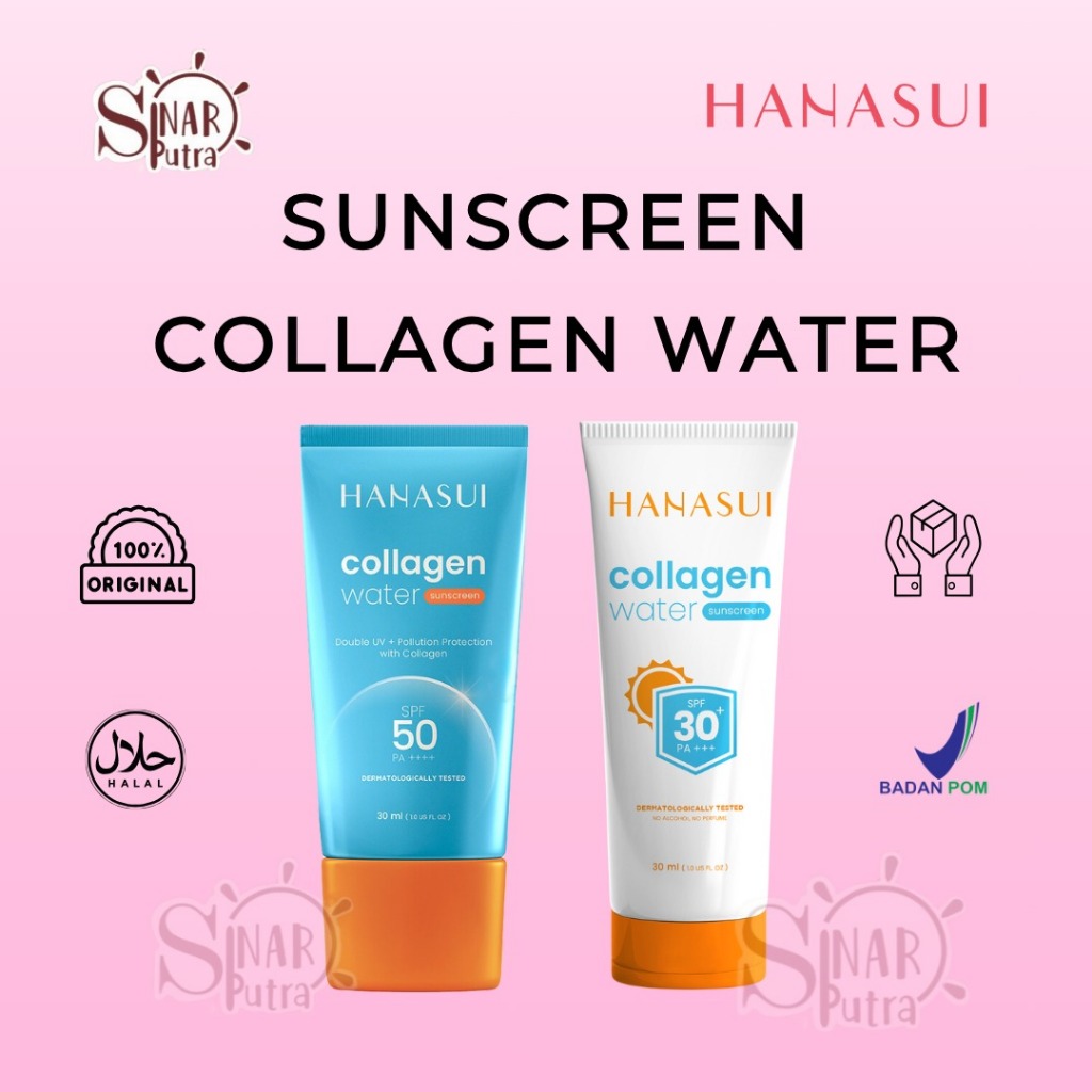 Hanasui Collagen Water Sunscreen SPF 50 PA++++ / SPF 30 PA ...