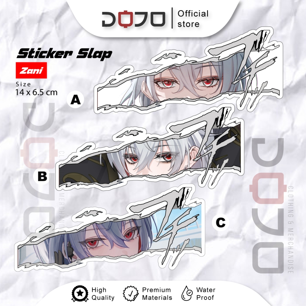 Vinyl Wuthering Waves Zani Sticker for motorbike car notebook binder ...