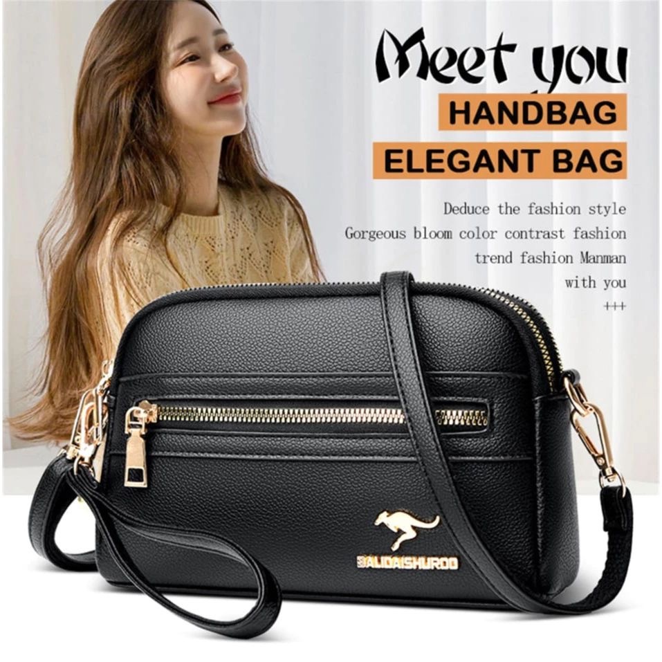 2025 New Women's Sling Bag Tania Kangaroo Model Leather Slingbag Front ...