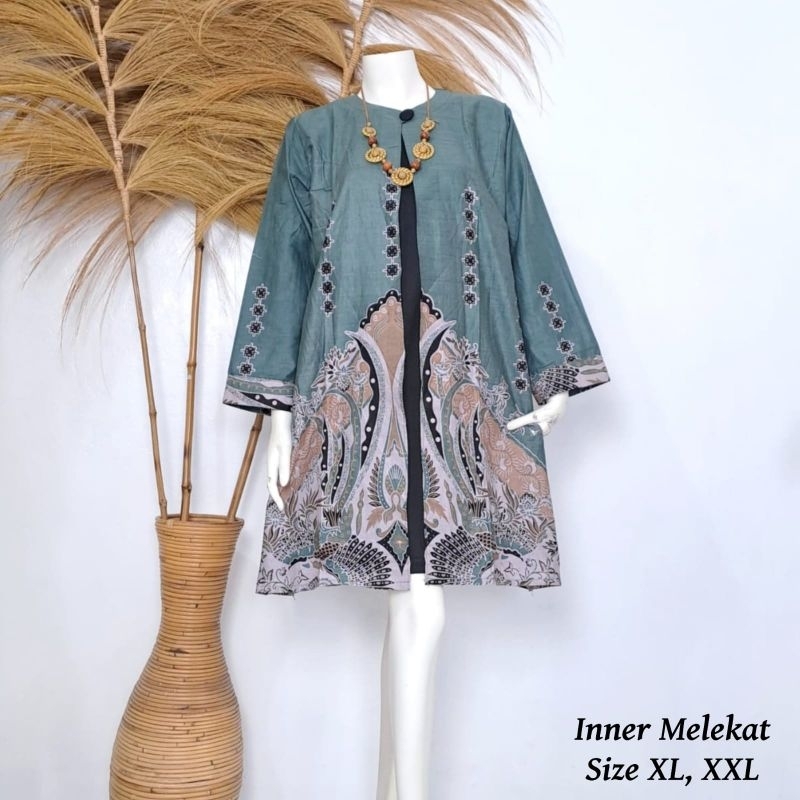 Busui front rit batik tunic || Office tops, wedding tunics, alternating ...