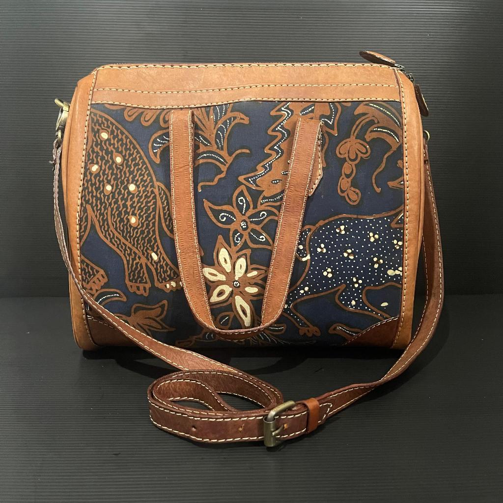 Batik Leather Sling Bag Handbag | Shopee Philippines
