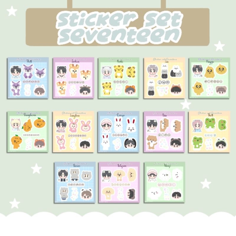 Seventeen Member Sticker Set | Shopee Philippines