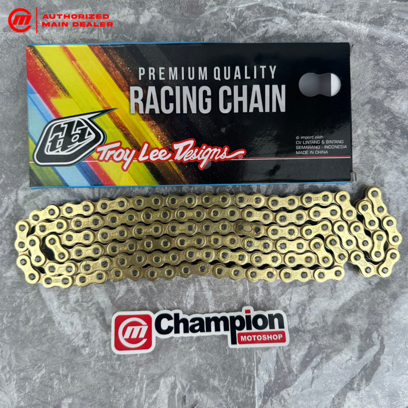Universal Honda Yamaha Kawasaki Motorcycle Chain 415H - 130L GOLD TLD ...
