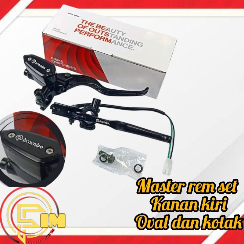 Brembo Master Brake Set Right Left Oval and Universal Box Bebek Matic ...