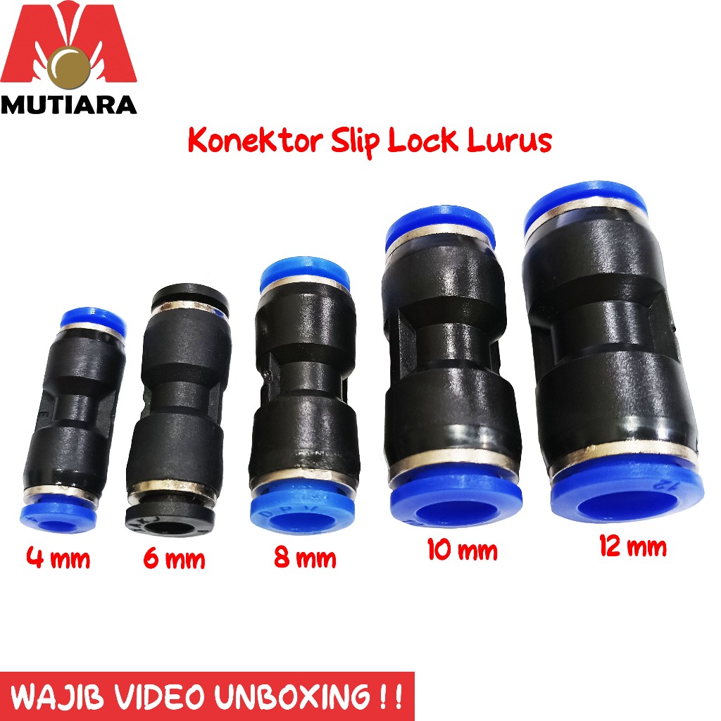 PU straight slip lock PNEUMATIC connector 4 X 4 MM | 6 X 6 MM | 8 x 8 ...