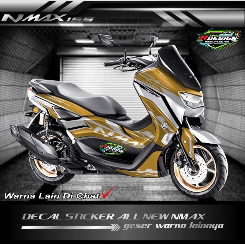 Yamaha Nmax New/Old Full Body Decal, Simple Graphic Motif, Latest Color ...
