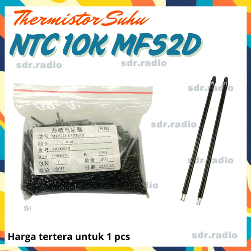Ntc Thermistor 10K Ohm Thermal Resistor NTC-MF52D 103 Temperature ...