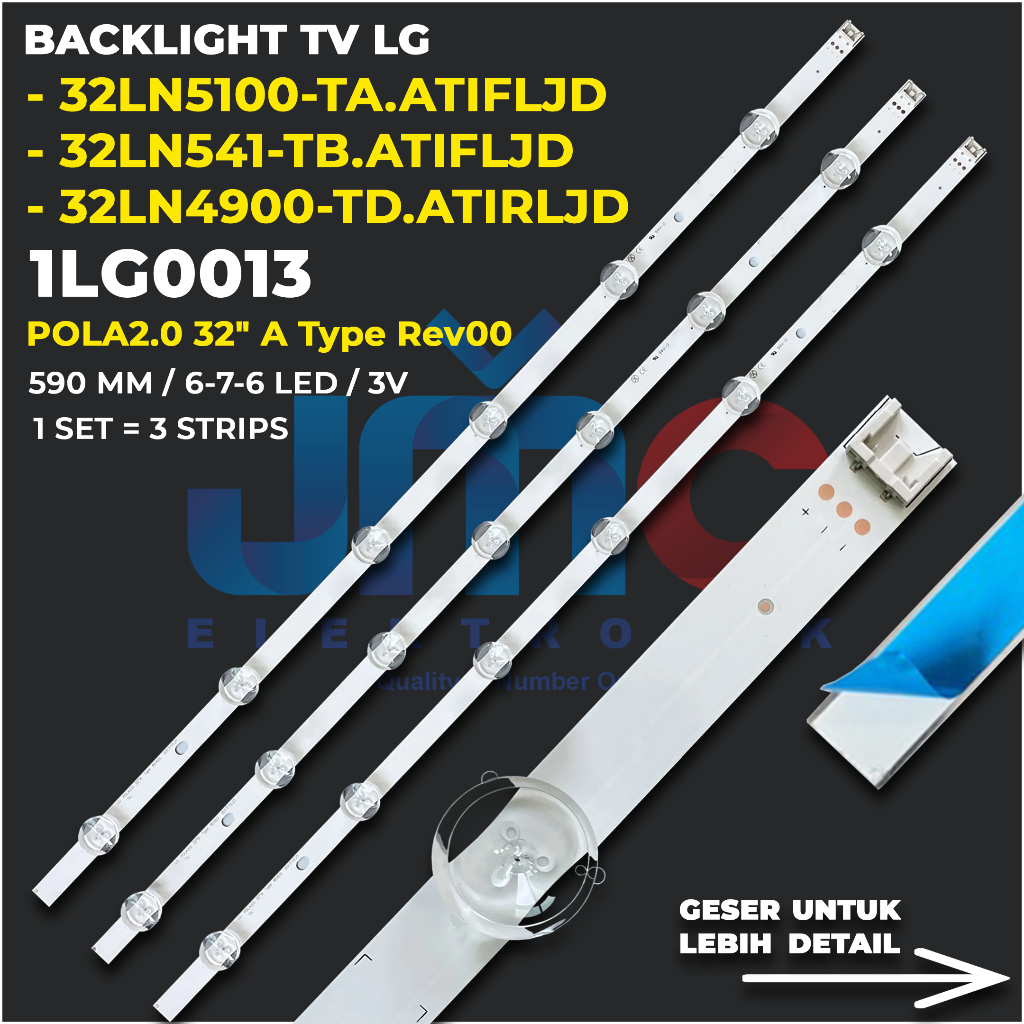 LG 32 Inch TV Backlight 32LN4900-TD.ATIRLJD 32LN5100-TA.ATIVELD ...