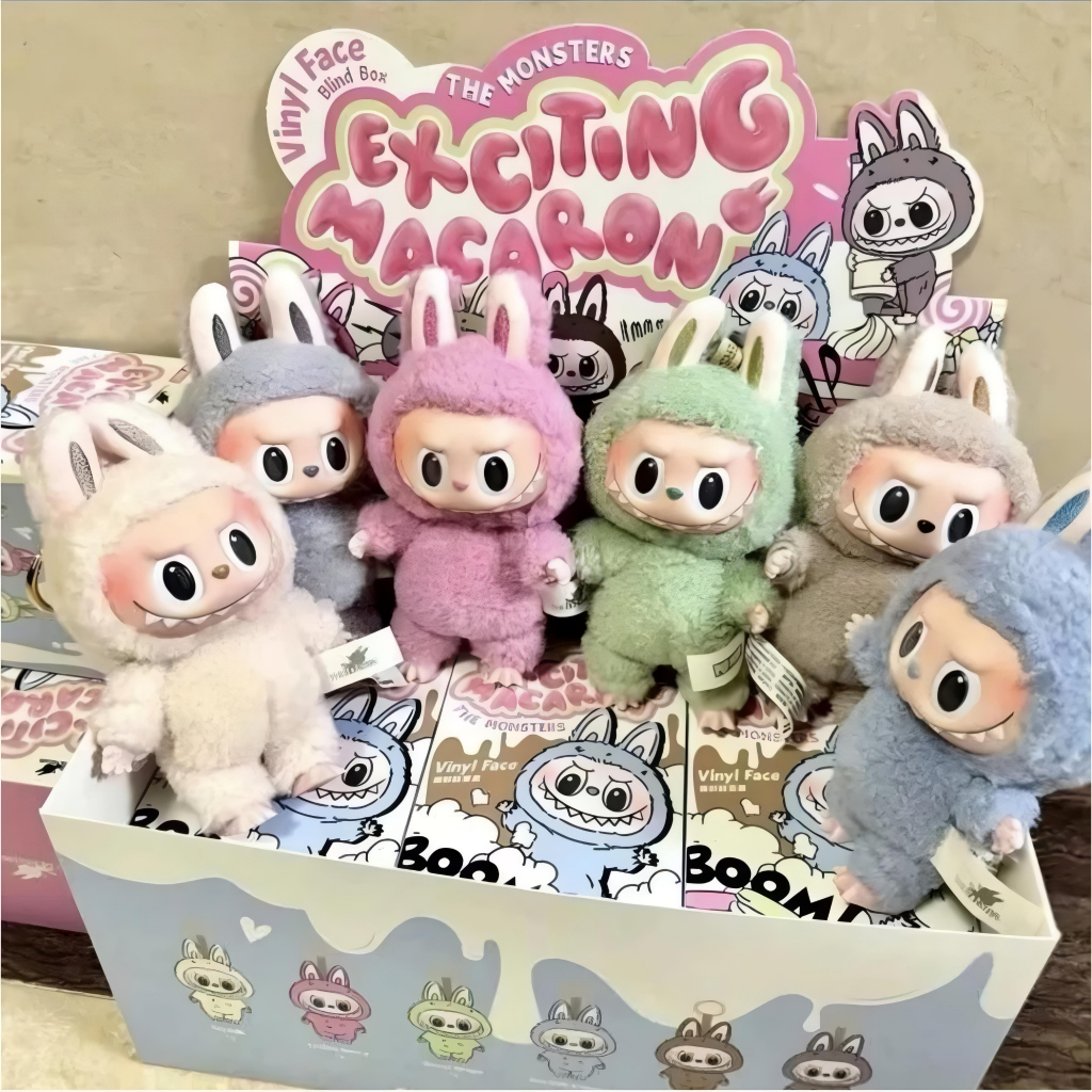 The Monster LABUBU Key Chain Exciting Macaron Face PREMIUM QUALITY toko ...
