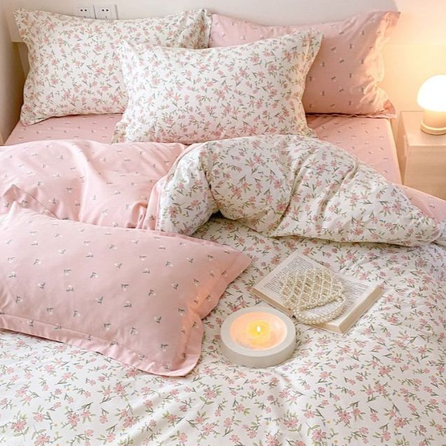 Floral Celica & Pink Floral Vintage Pattern - Bed Set (Not including ...