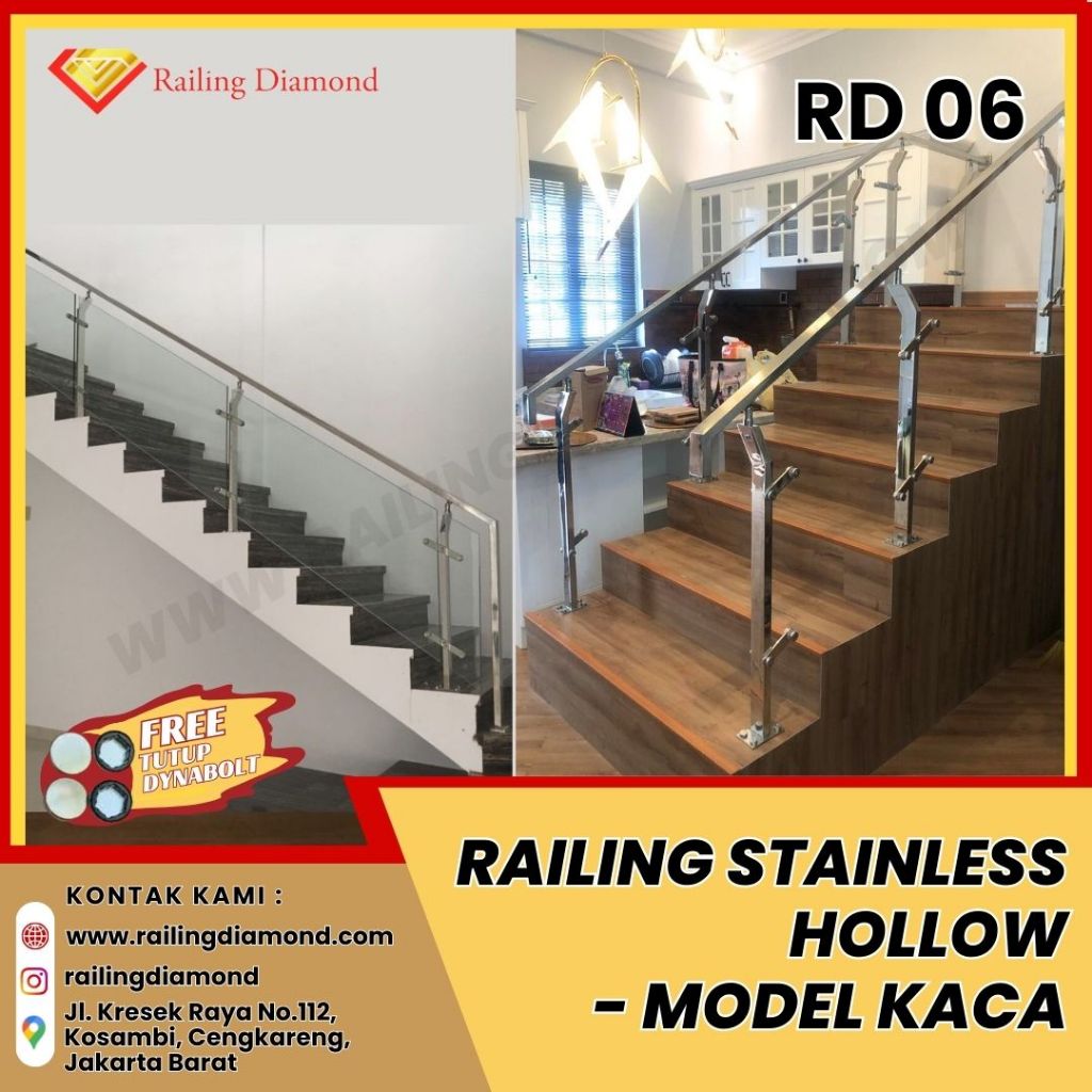 Rd 06. Stainless Stair Railing Pole | Shopee Philippines