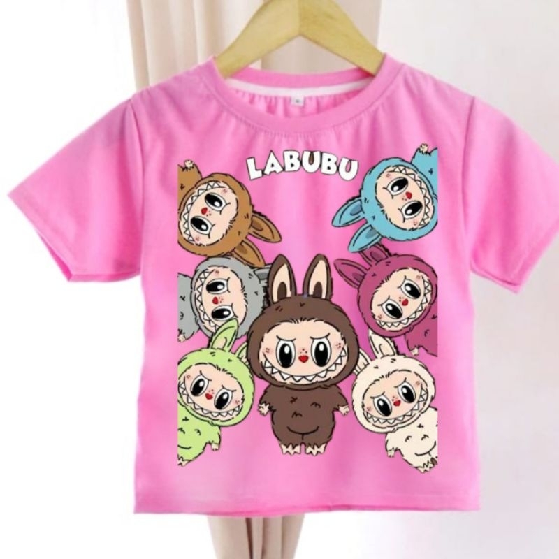 Labubu crop top Girls T-Shirt With labubu motif 0-7 Years | Shopee ...