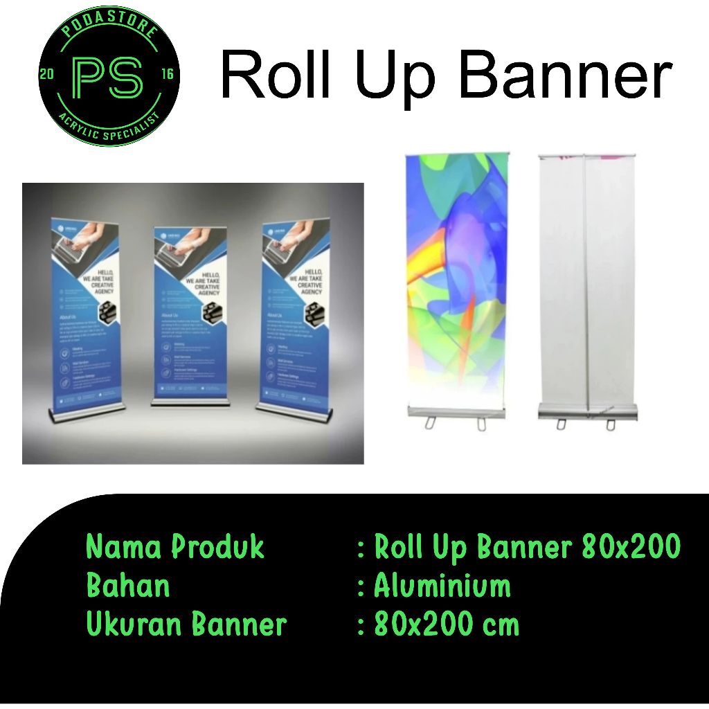 Roll up banner 80x200 imported quality | Shopee Philippines