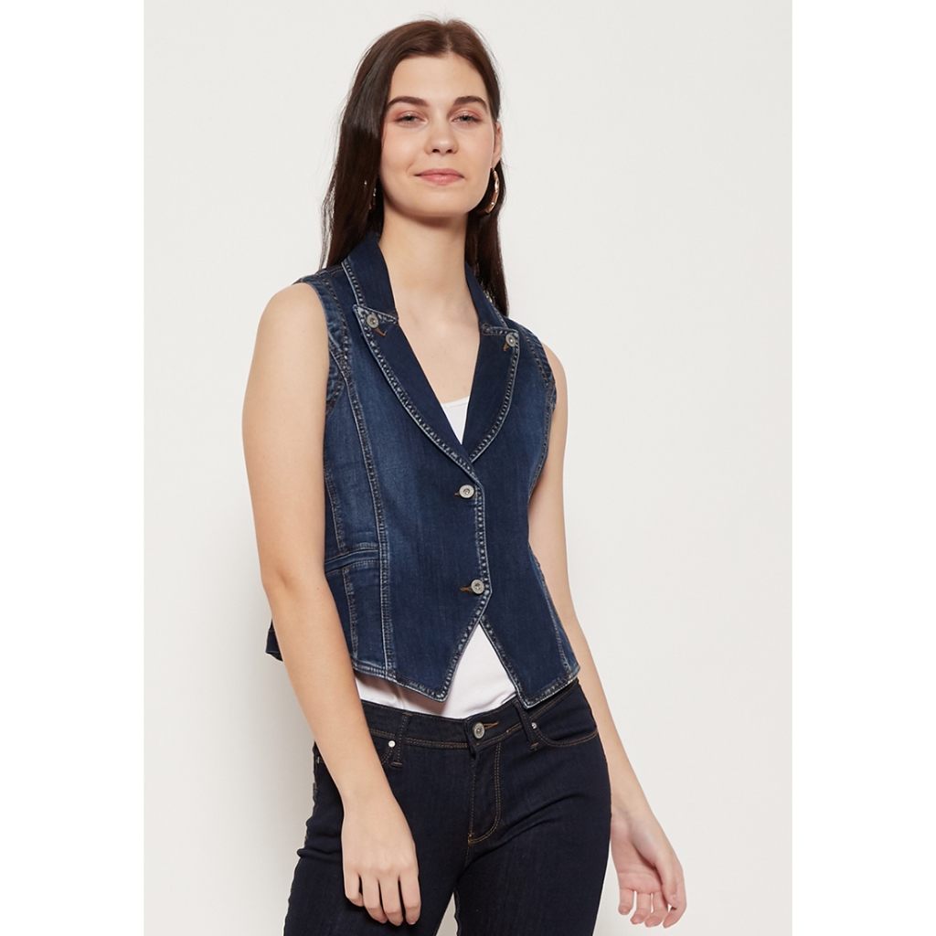 Ako JEANS Denim Vest | 11-0423 | Shopee Philippines