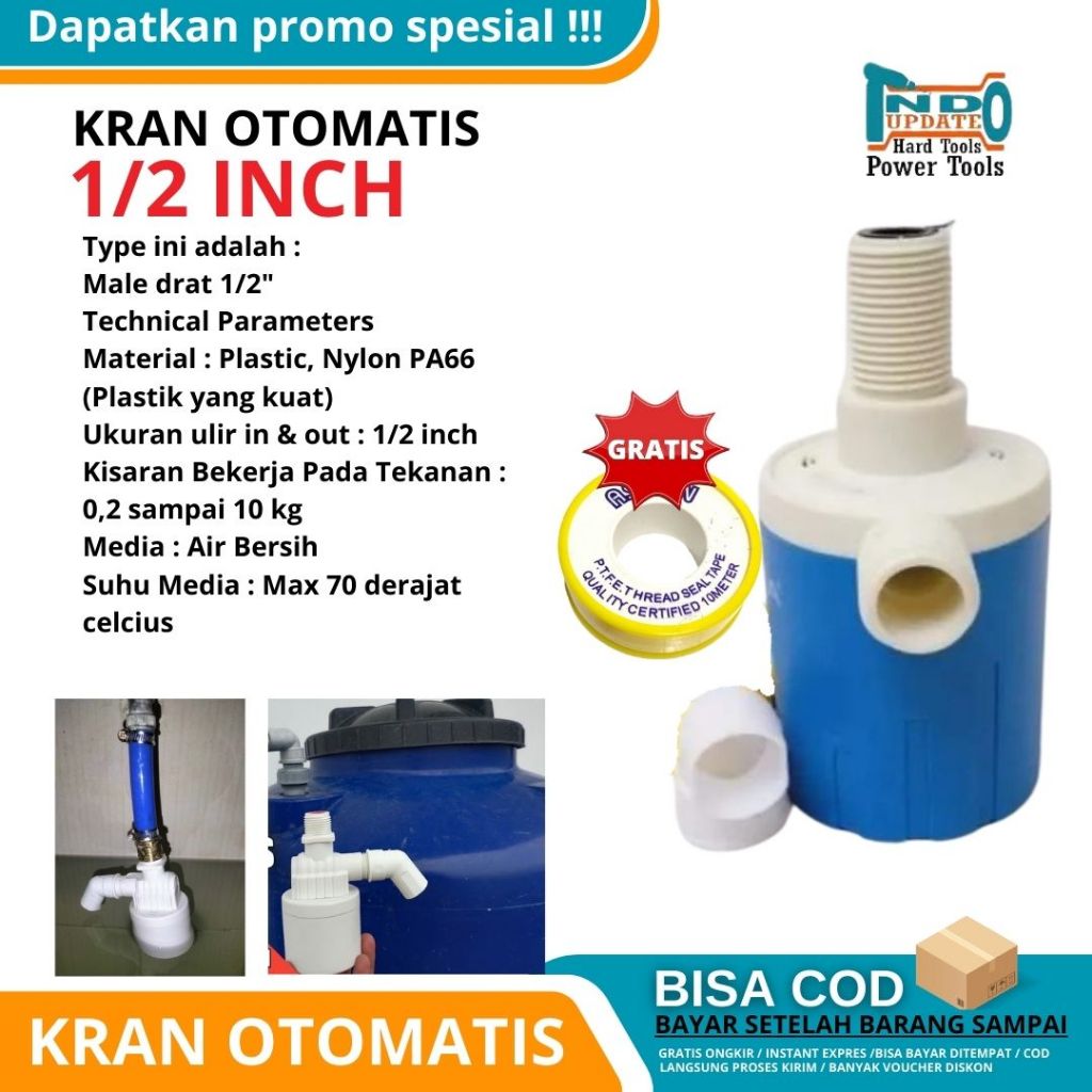 Non-electric Automatic Float Faucet Stop Water Toren Reservoir Faucet ...