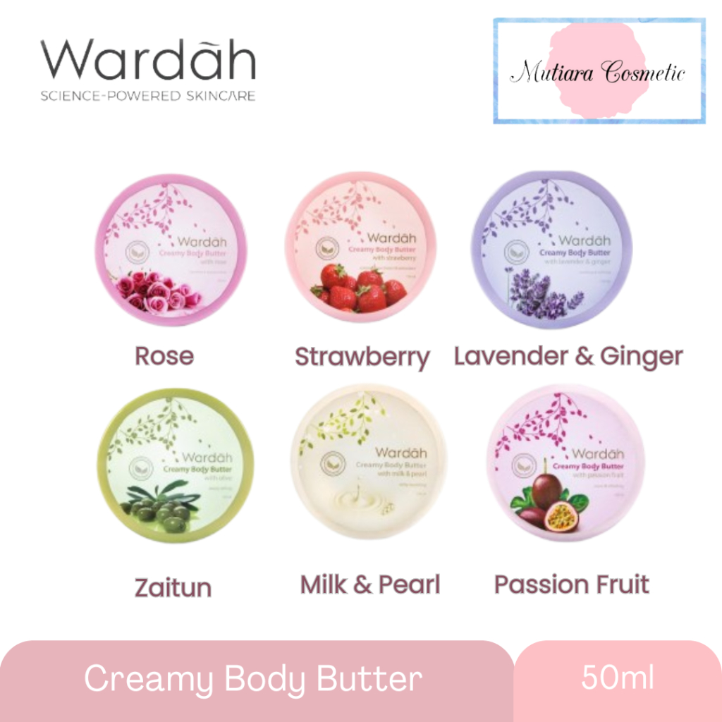 Wardah Original Wardah Wardah Creamy Body Butter - 50ml | Shopee ...