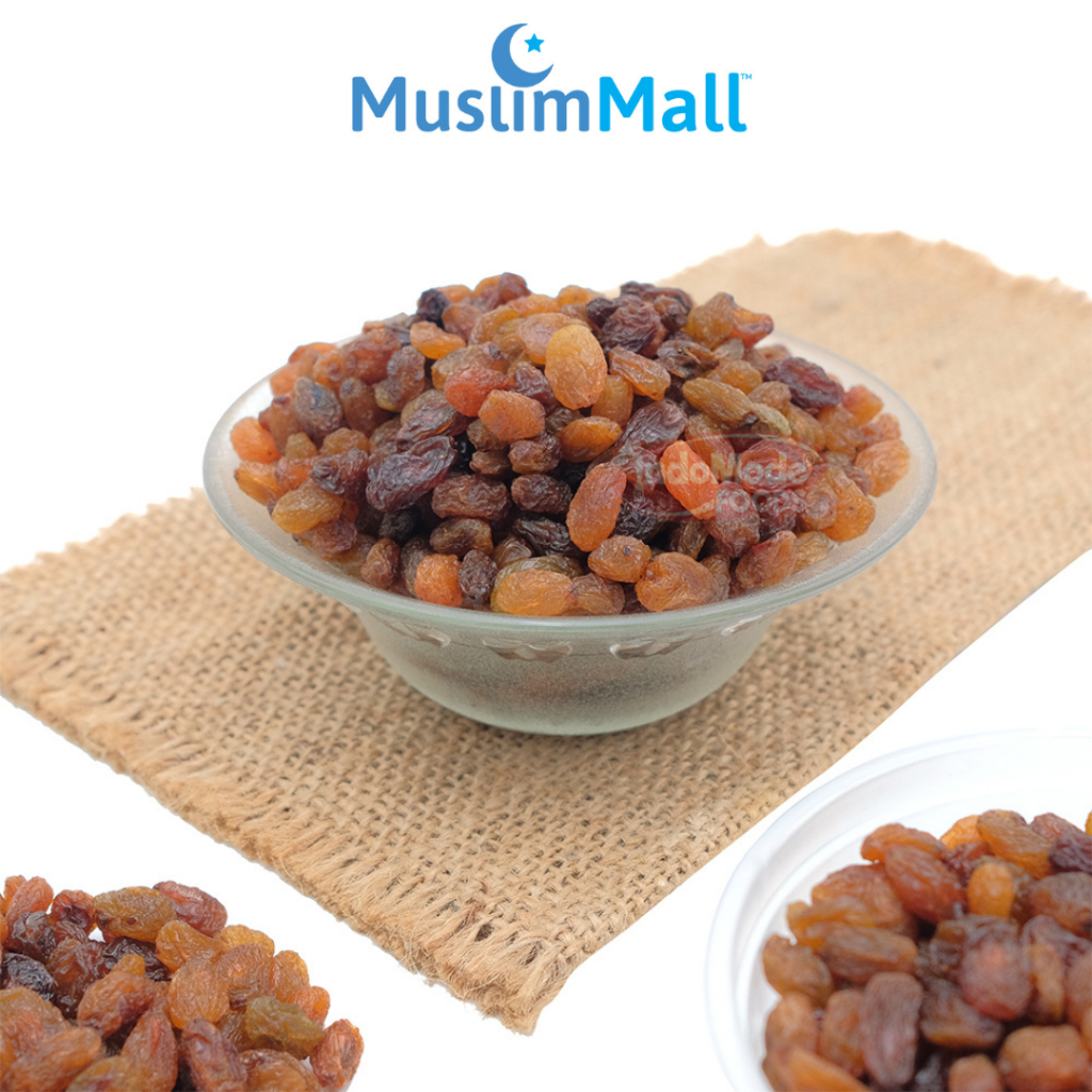 HITAM Sweet Raisins Black Raisins Sultan Sun-Dried India Raisins ...