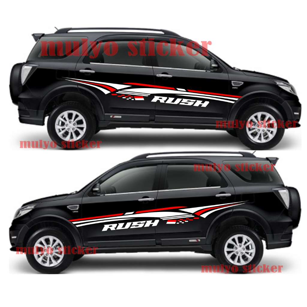 Toyota rush car sticker list toyota rush car body sticker daihatsu ...