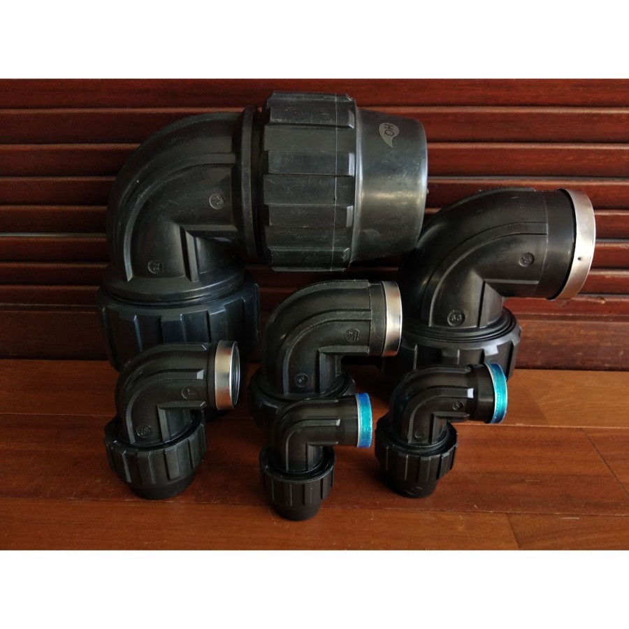 Elbow Drat In HDPE 3/4" PN16 Keni Knee Compression Pipe Connection ...
