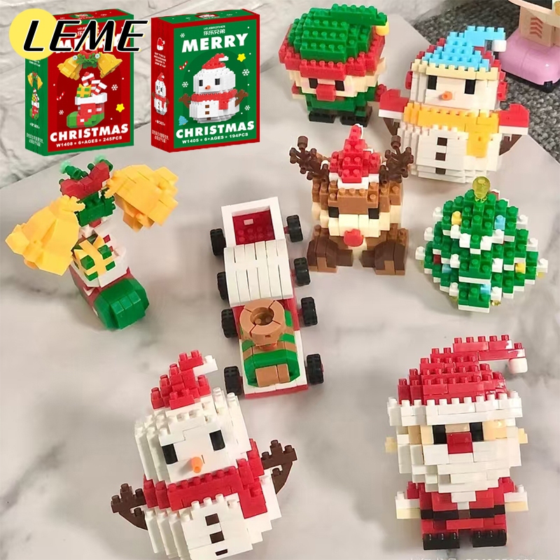 LEME Mini 3d Building Blocks Christmas Gift Building Blocks Children's ...